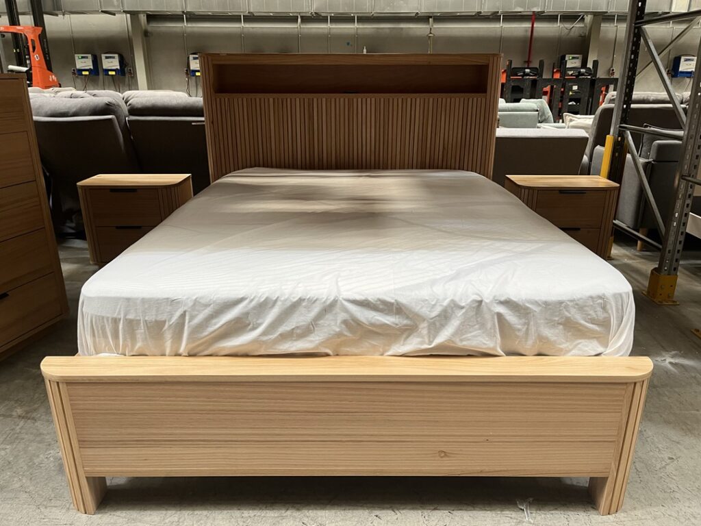 Natural Timber Queen Tallboy Suite - Seconds Furniture