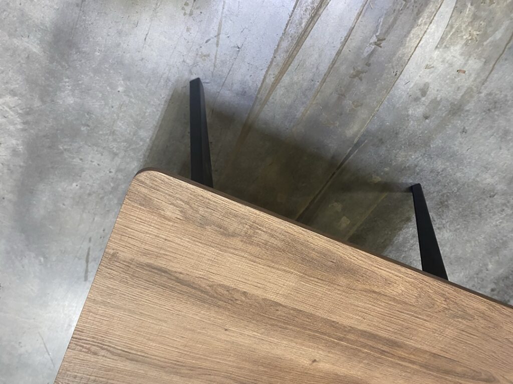 Timber Side Table with Metal Legs - Seconds Furniture