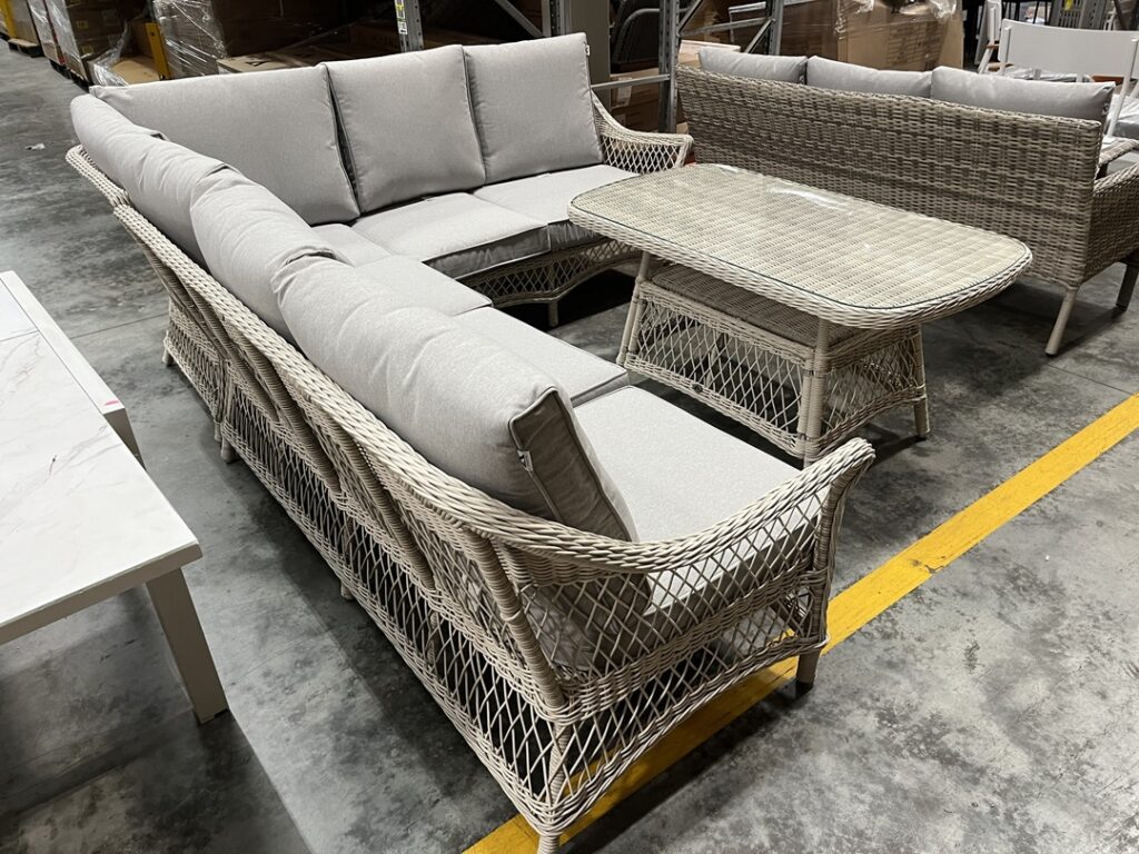 Grey Outdoor Corner Setting - Seconds Furniture