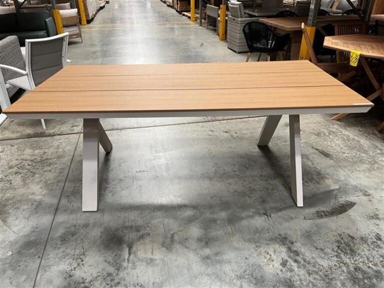Timber Look Outdoor 2M Dining Table - Seconds Furniture